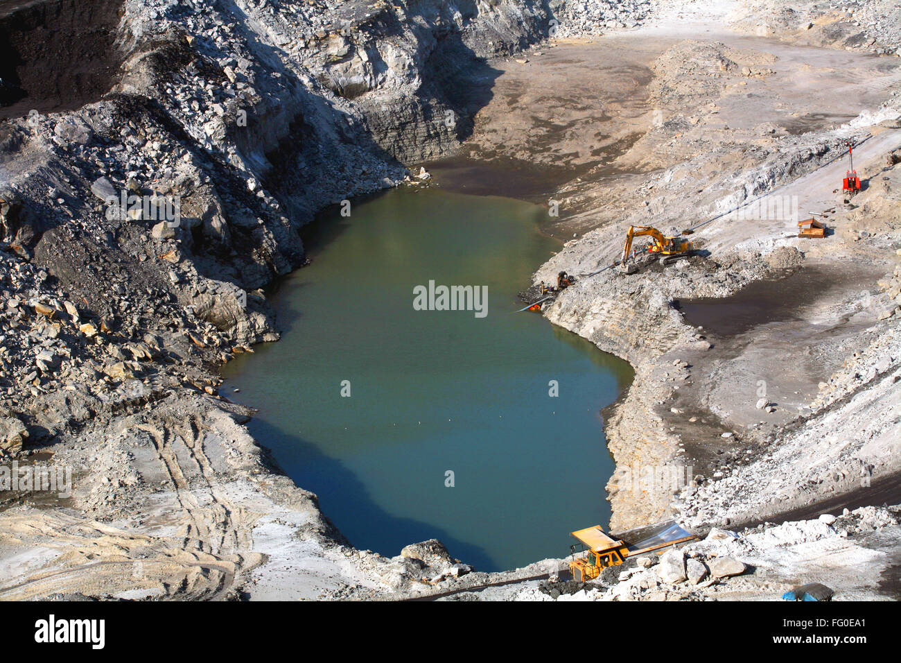Overview of Coal mine in Jharkhand , India Stock Photo - Alamy