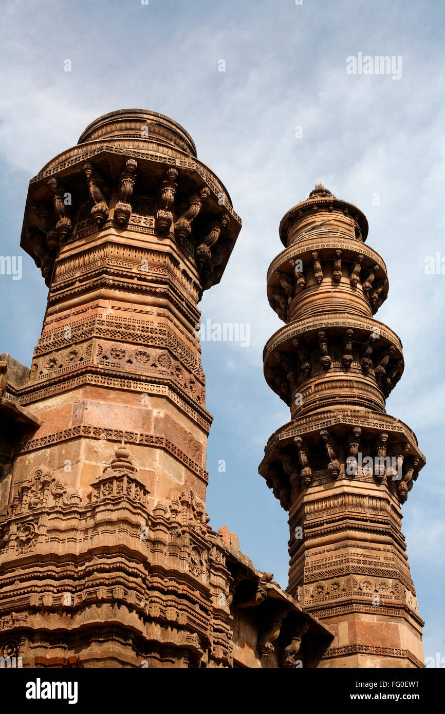 Five hundred seventy one year old shaking minarets of Bibiji mosque in ...