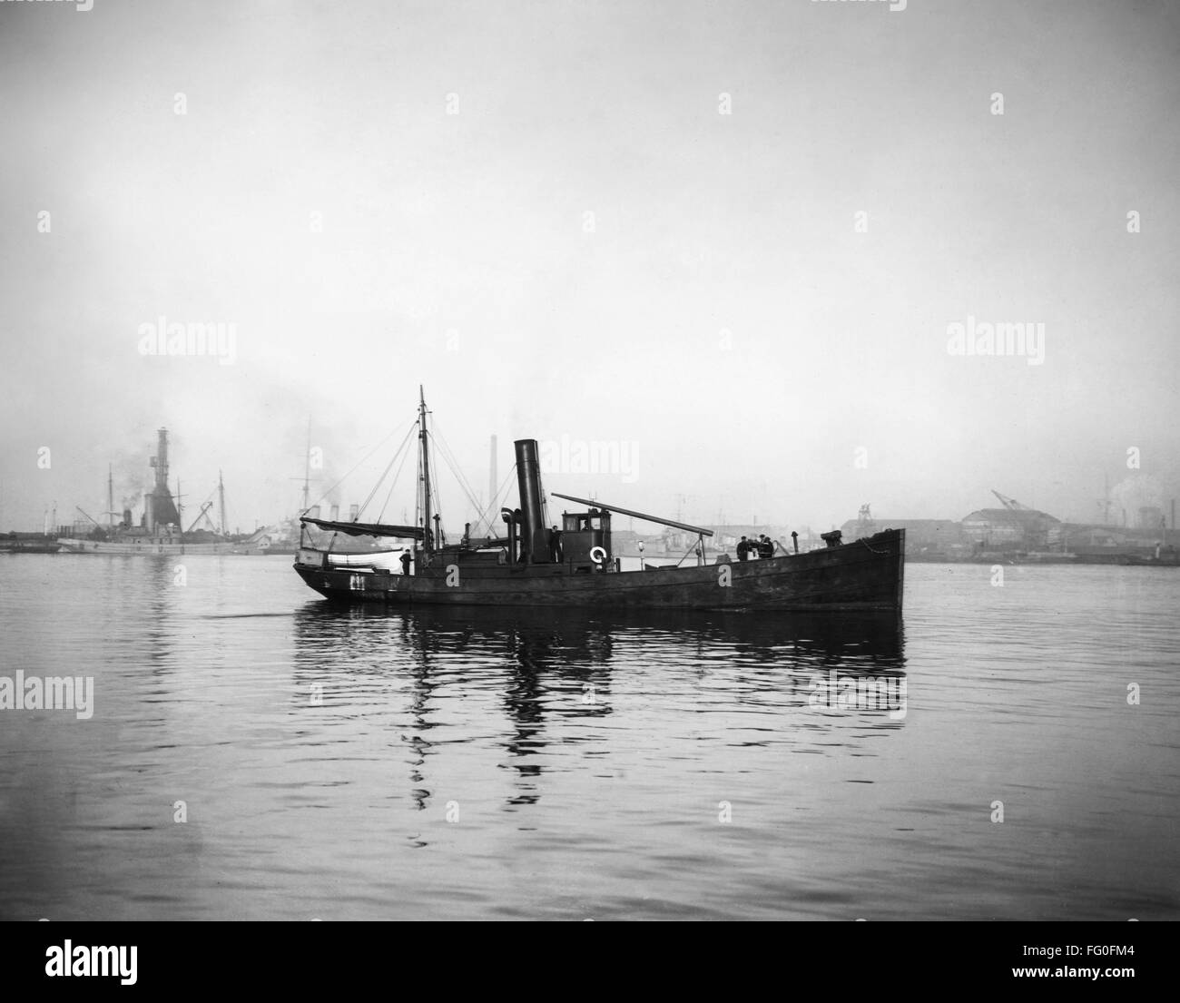 WORLD WAR I: BRITISH SHIP. /nA small British ship photographed during ...