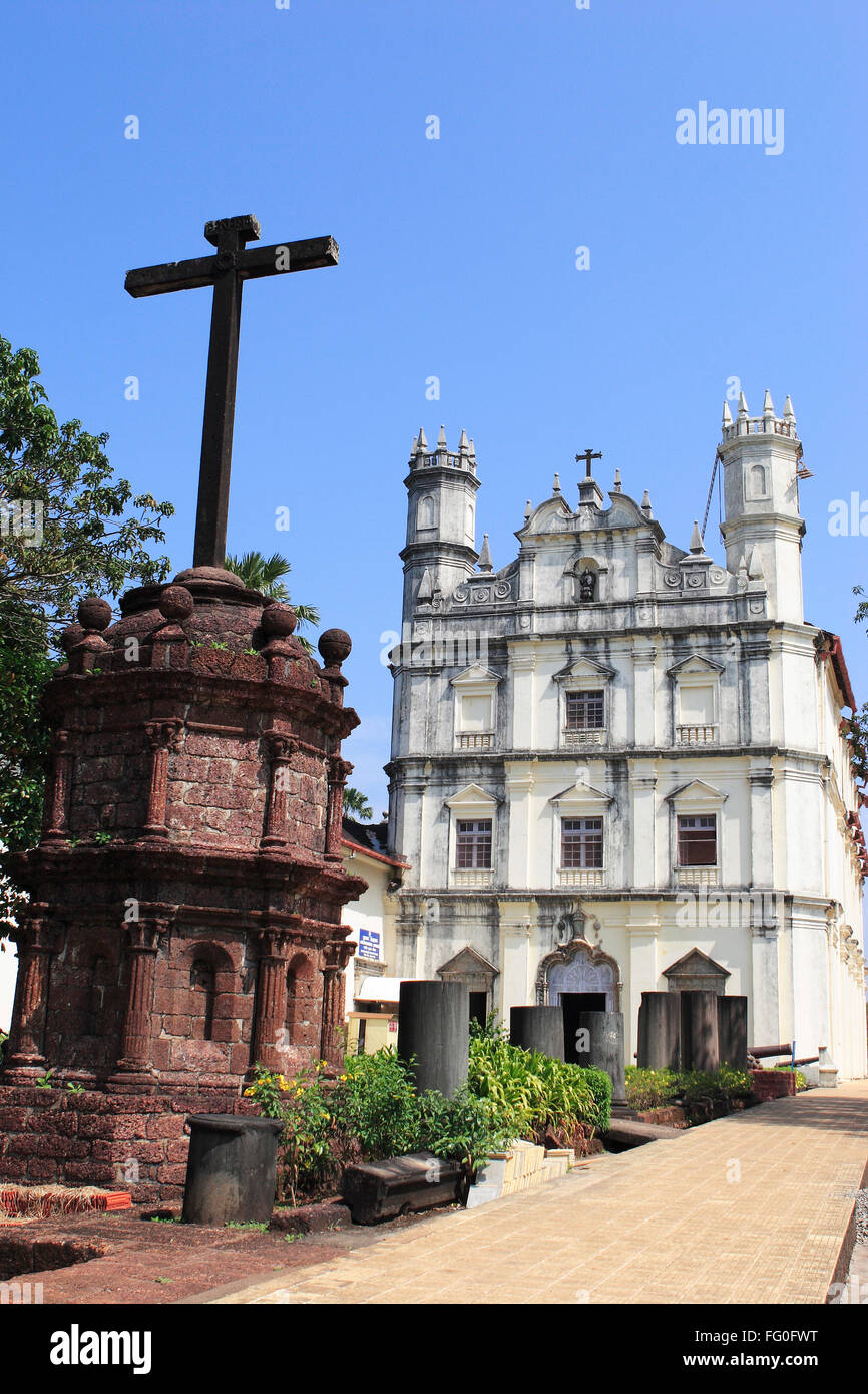 Church with Jesus Christ Cross, Unesco World Heritage Site, Panaji, Old ...