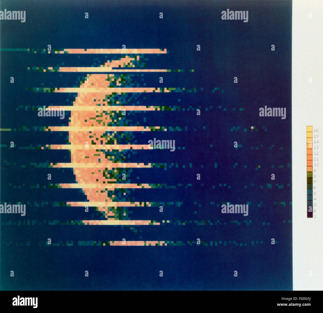 VENUS: FALSE-COLOR IMAGE. /nDigital photograph of the planet Venus ...