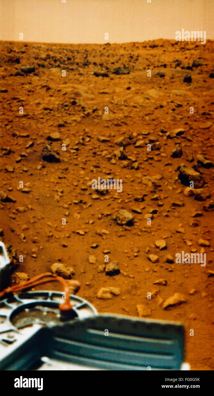 MARS: LANDSCAPE, 1976. /nView of the surface of Mars, photographed from ...