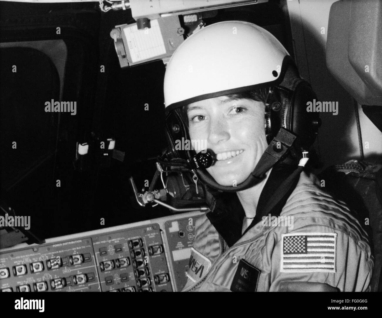 ANNA L. FISHER (1949- ). /nAmerican astronaut and chemist. Photographed ...