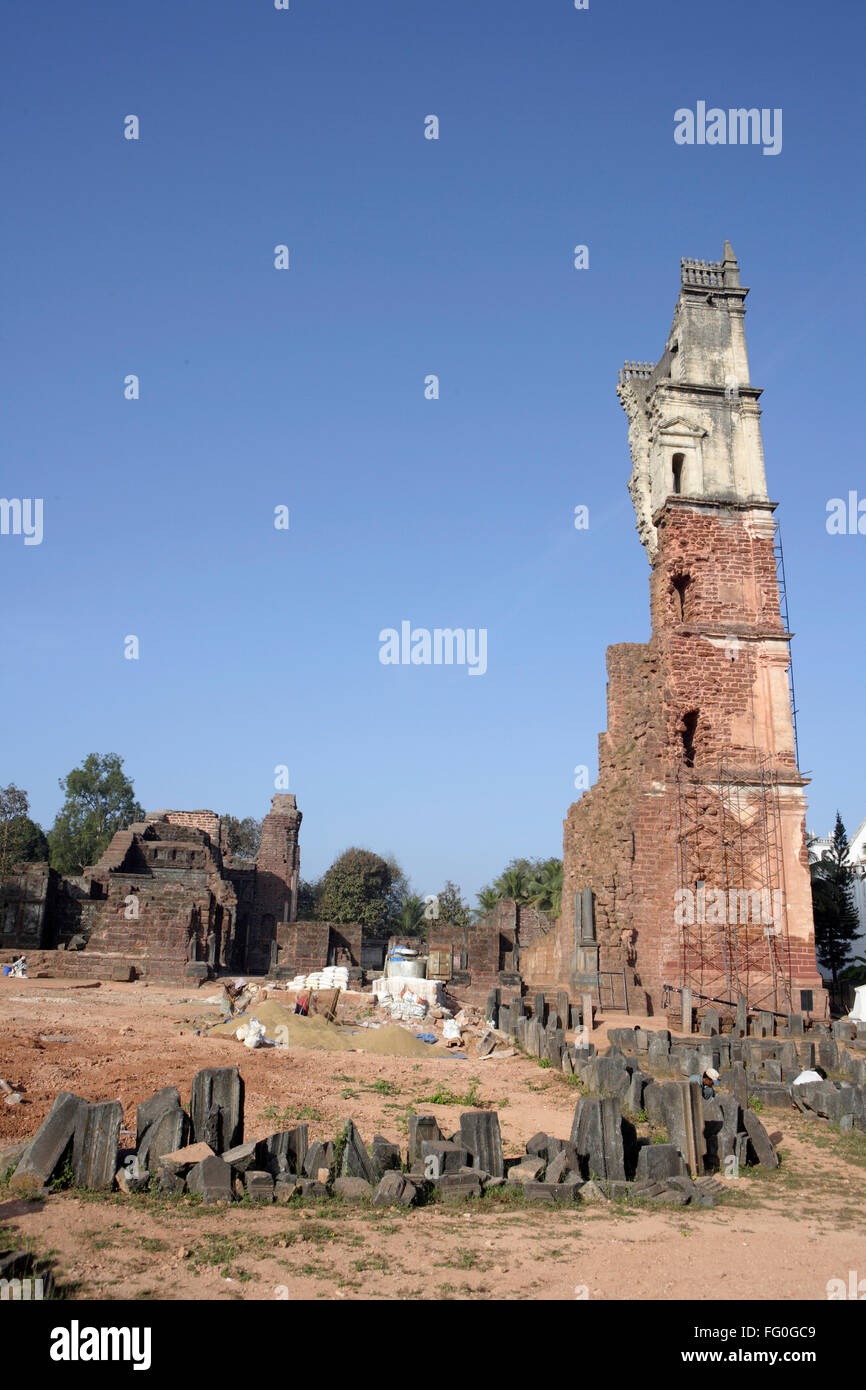 Tower of Church of St. Augustine , UNESCO World Heritage , Old Goa ...