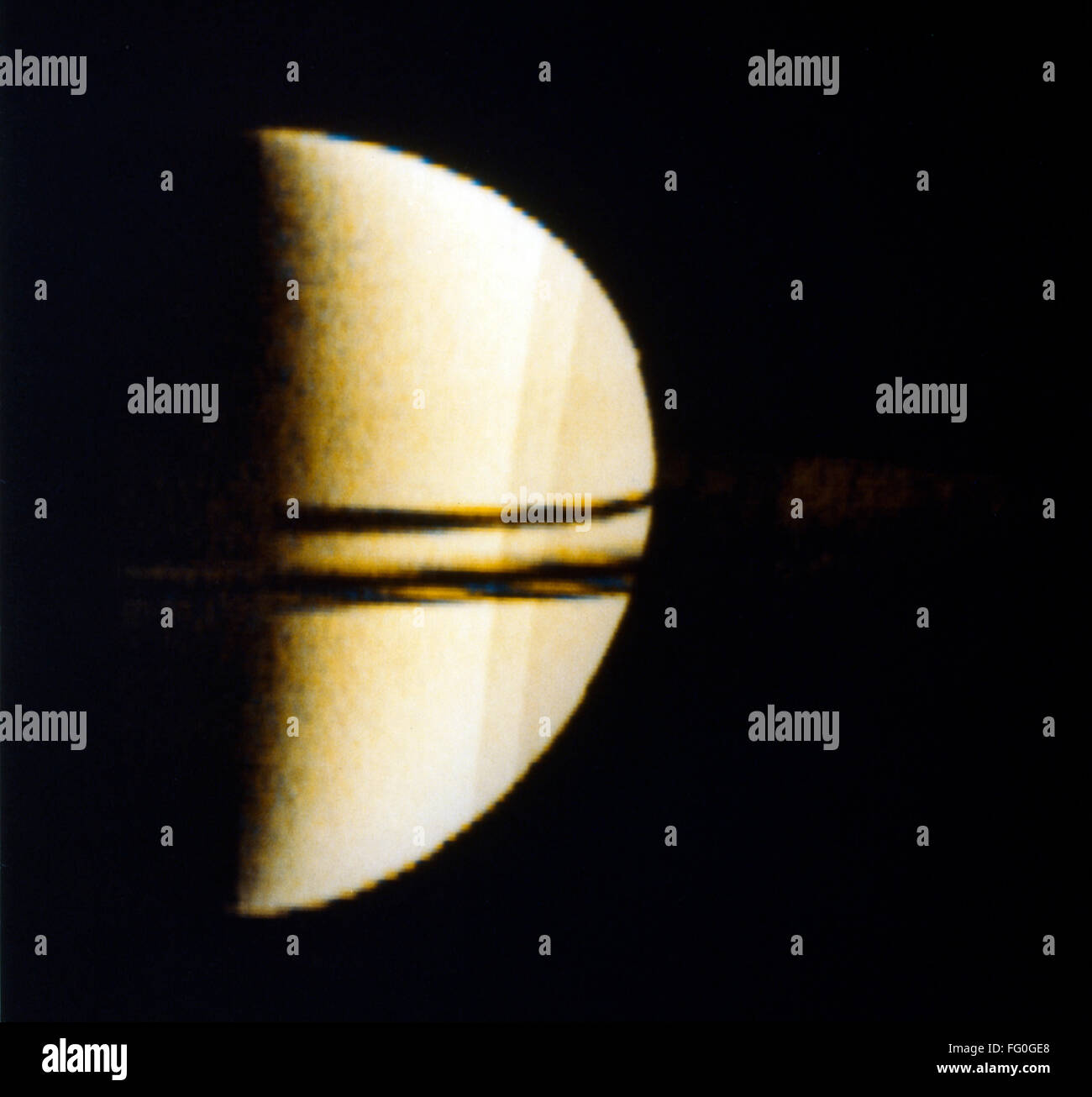 SATURN, 1979. /nThe planet Saturn, photographed by NASA's Pioneer 11 spacecraft, from a distance ...