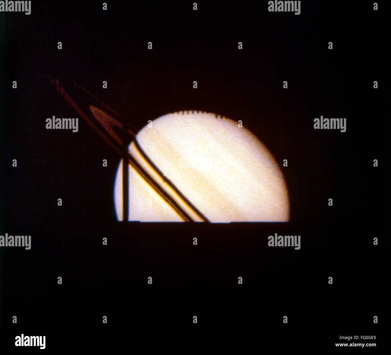 SATURN, 1979. /nThe planet Saturn, photographed by NASA's Pioneer 11 ...