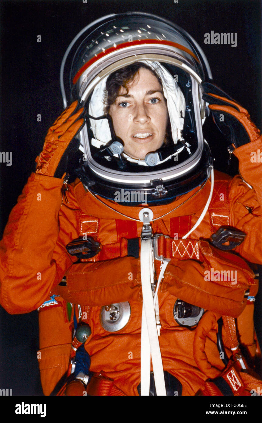 ELLEN OCHOA (1958- ). /nAmerican astronaut. Photographed in training ...