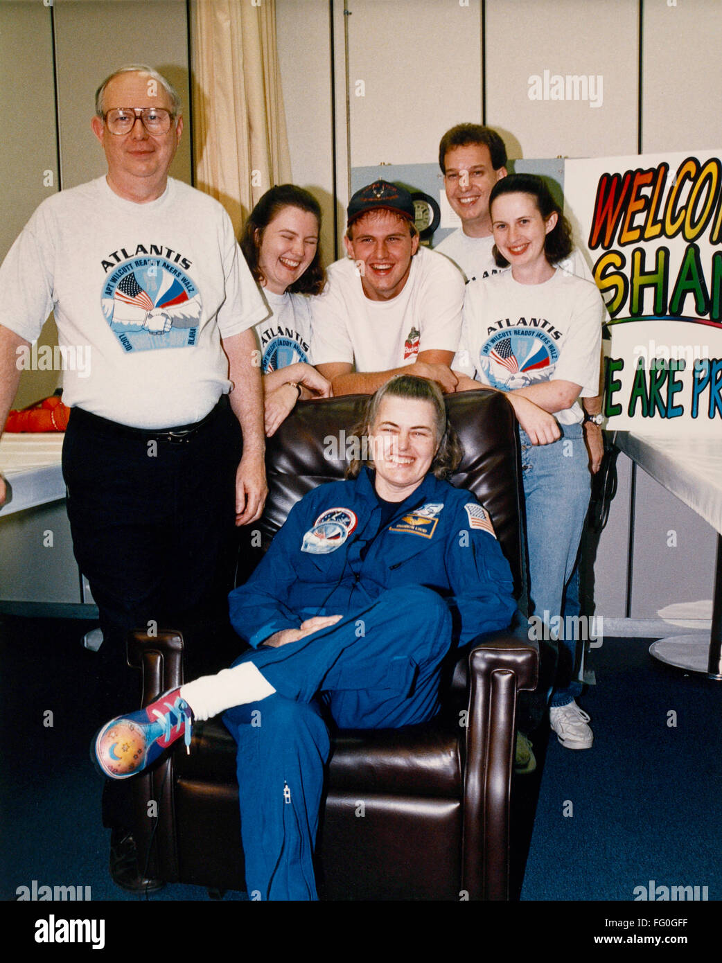 SHANNON LUCID (1943- ). /nAmerican astronaut. Photographed with her ...
