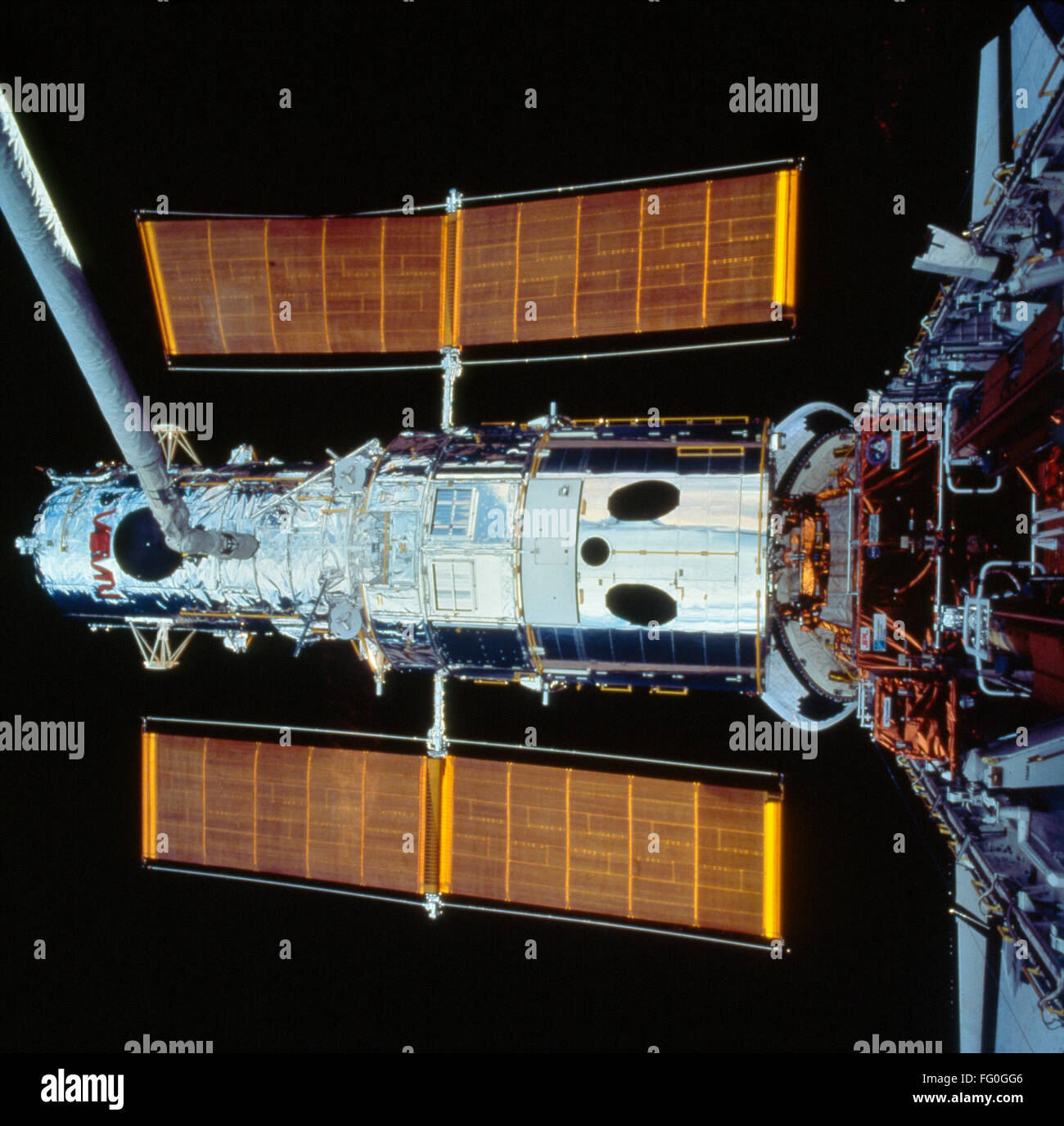 HUBBLE SPACE TELESCOPE, 1993. /nThe Hubble Space Telescope being ...