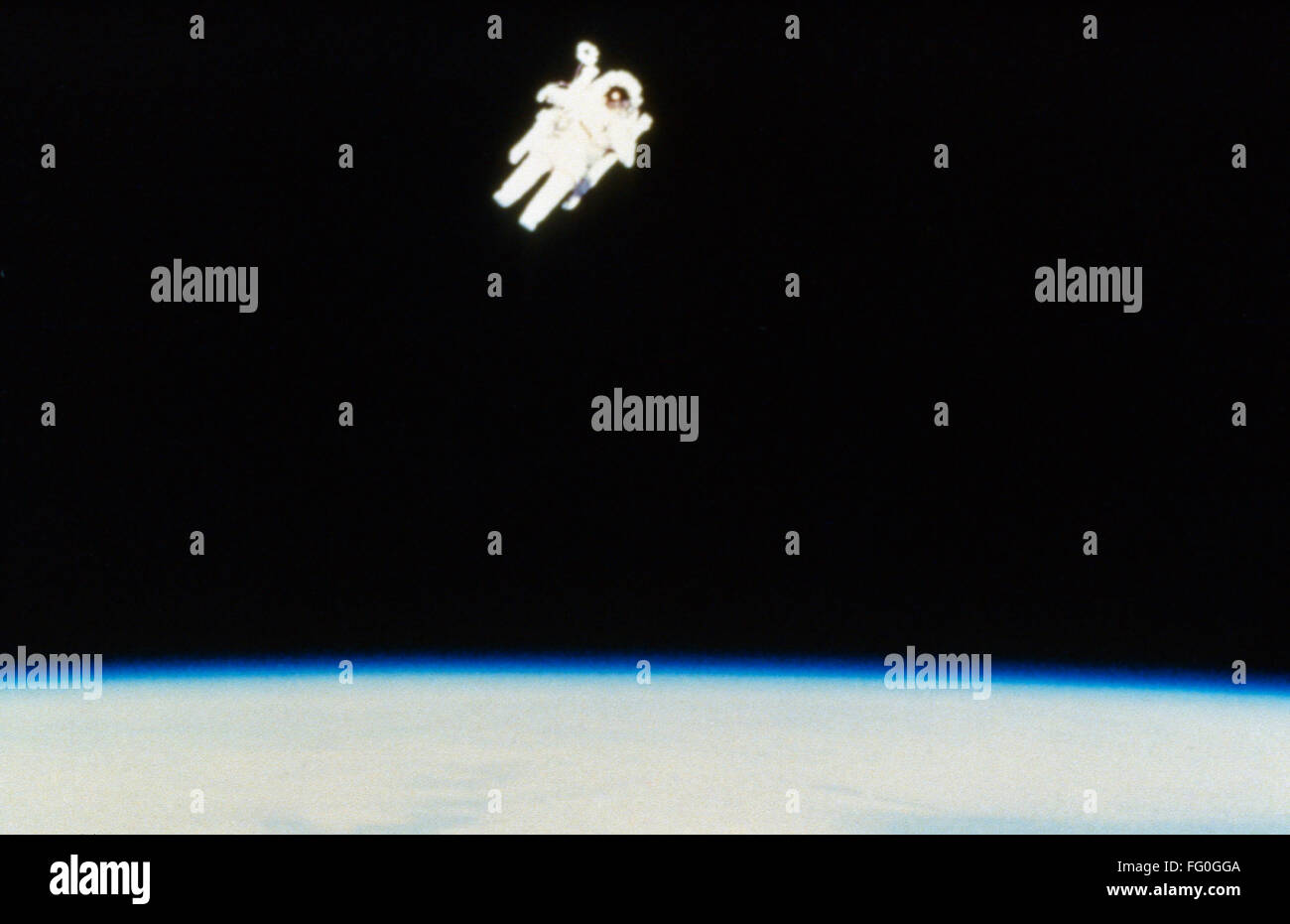 SPACE: ASTRONAUT, 1984. /nNASA astronaut Bruce McCandless II on an ...
