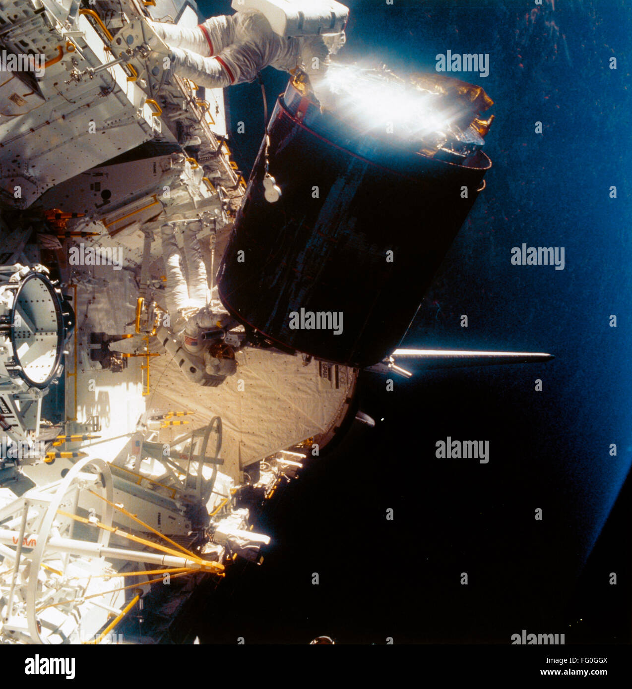 SPACE: ASTRONAUTS, 1984. /nAstronauts Joseph P. Allen and Dale A ...