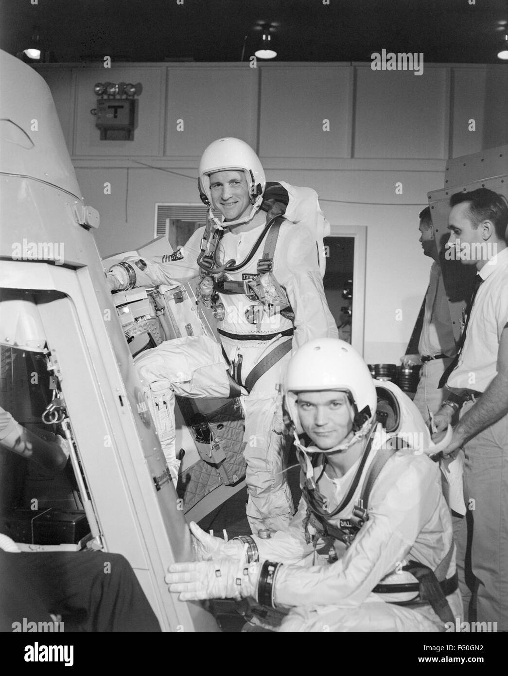 SPACE: ASTRONAUTS, 1965. /nNASA astronauts Edward Higgins White and ...
