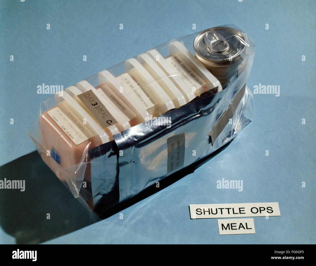 SPACE: FOOD PACKAGE, 1982. /nA view of a meal package for use by ...