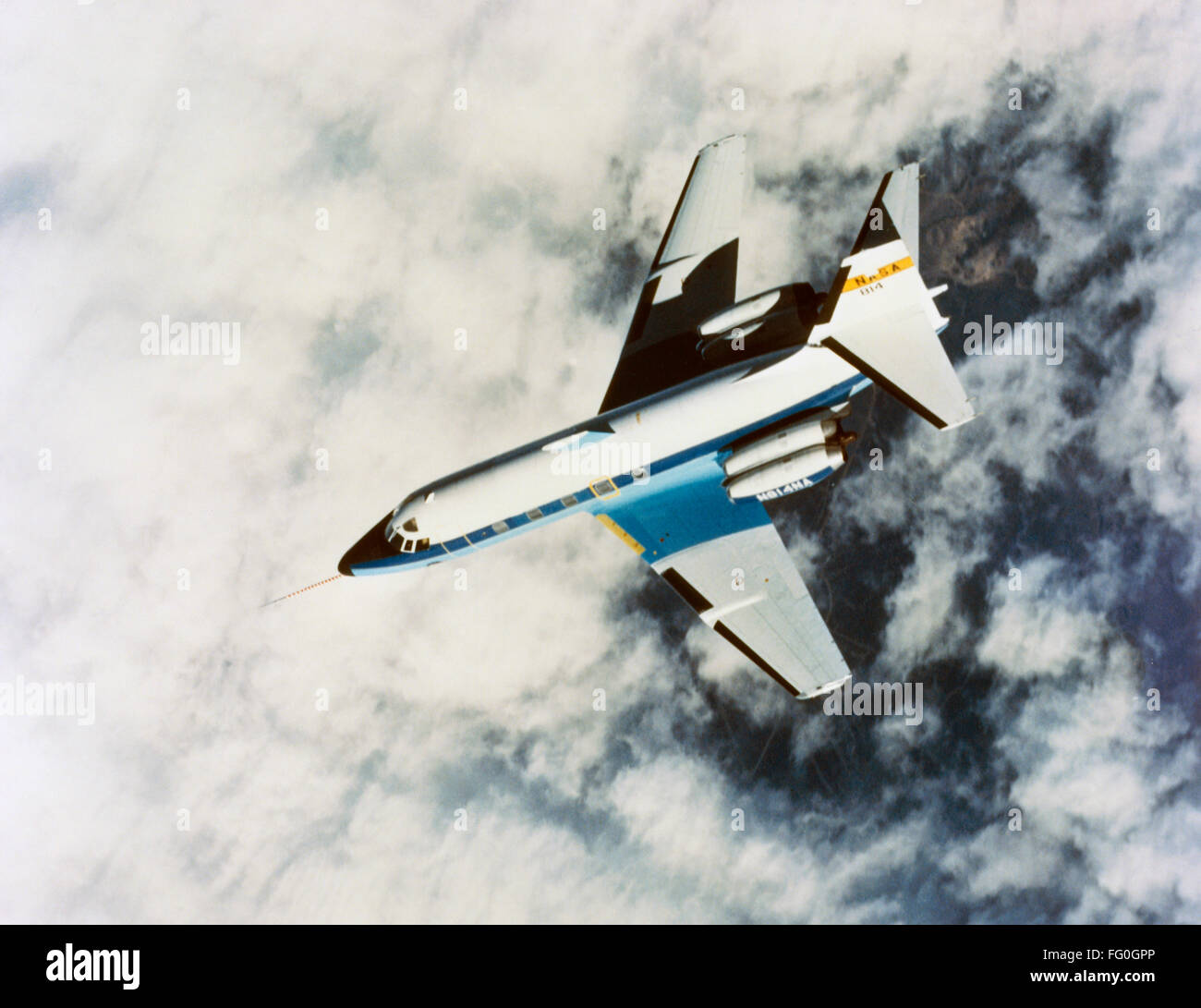 SPACE: TEST AIRCRAFT, 1984. /nA modified business jet developed by NASA ...