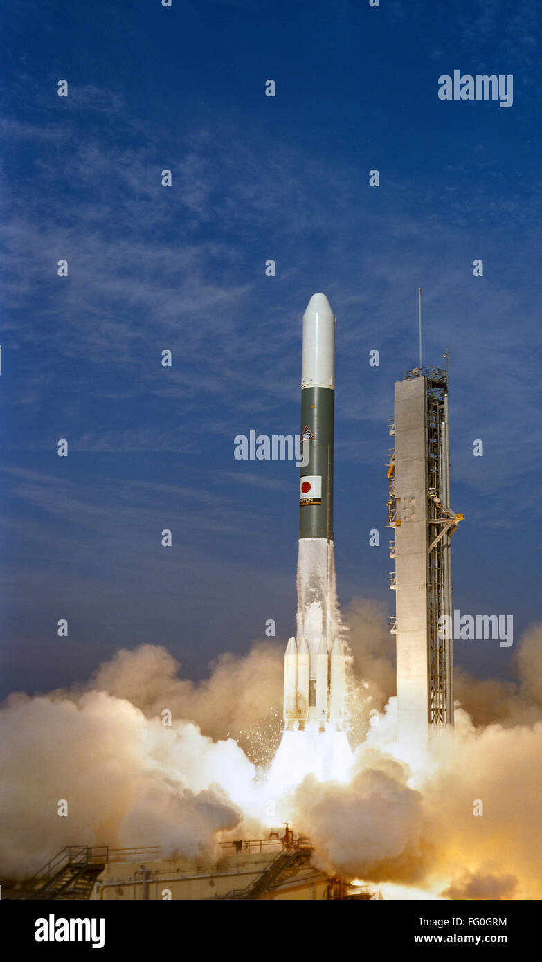 SATELLITE LAUNCH, 1978. /nLaunch of a Japanese experimental ...