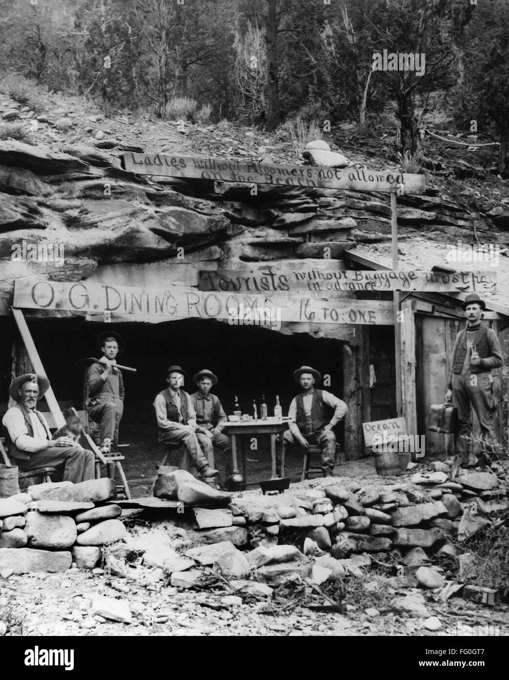 COLORADO: MINERS, 1897. /nMiners of the Cottonwood Placer Company ...