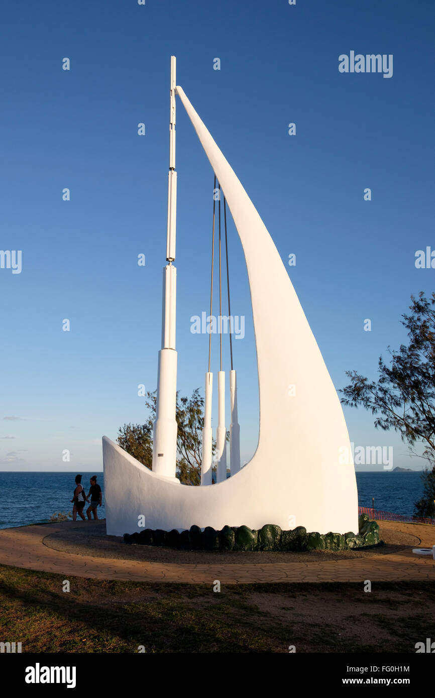The "Singing Ship" at Emu Park Stock Photo - Alamy