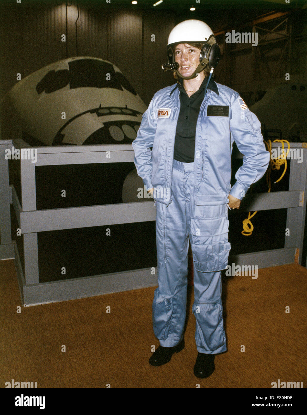 ANNA LEE FISHER (1949- ). /nAmerican astronaut. Photographed at Johnson ...