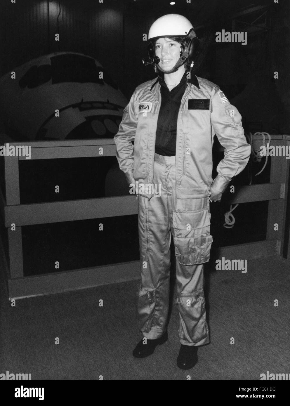 ANNA LEE FISHER (1949- ). /nAmerican astronaut. Photographed at Johnson ...