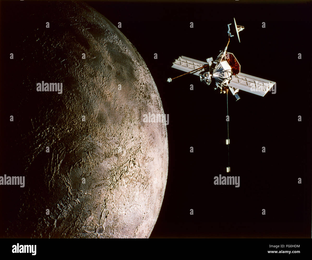 MARINER 10 SPACECRAFT, 1973. /nA simulated encounter between NASA's ...