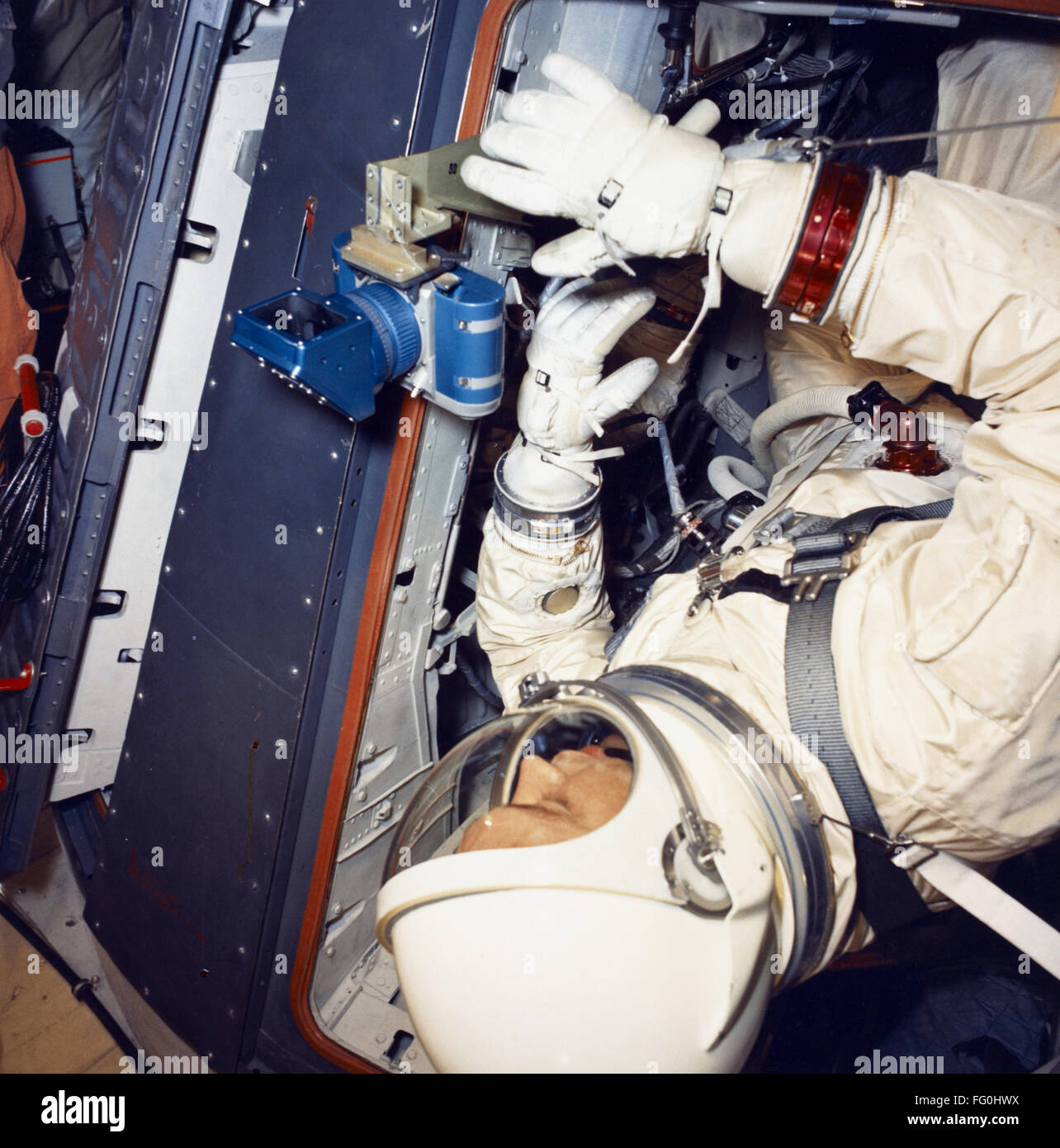 MICHAEL COLLINS (1930- ). /nAmerican astronaut. Photographed while ...