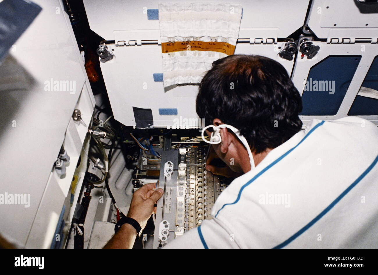 CURTIS BROWN (1956- ). /nAmerican astronaut. Photographed onboard the ...