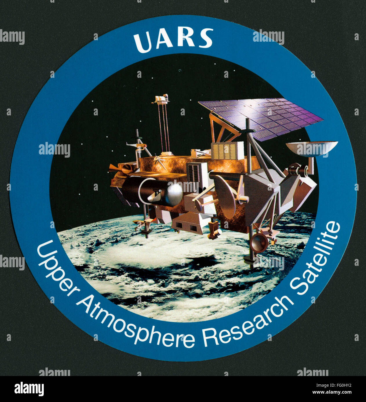 SPACE: SATELLITE, c1991. /nSeal of NASA's Upper Atmosphere Research ...