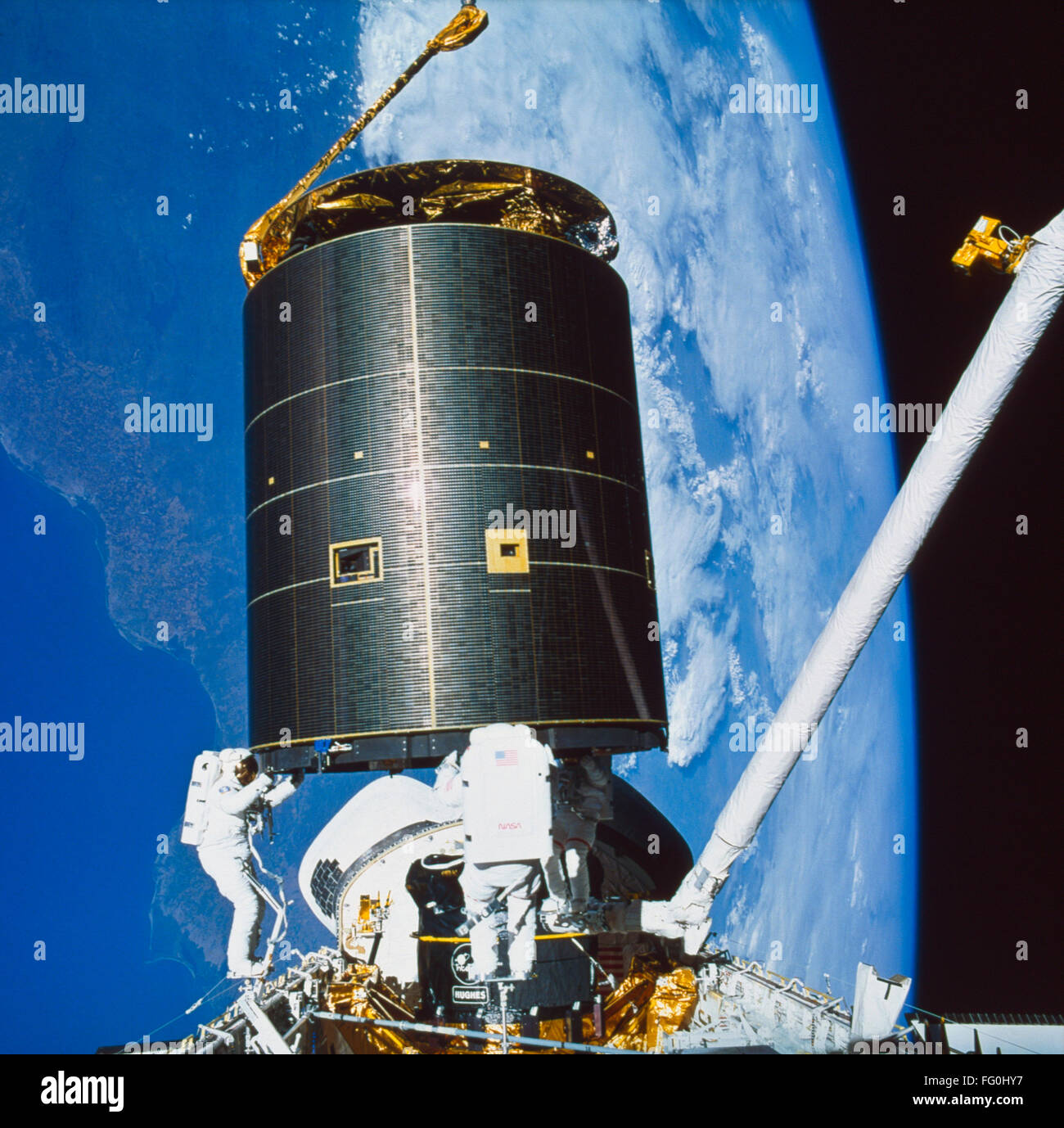 SPACE: INTELSAT VI, 1992. /nAstronauts of the STS-49 mission of the ...