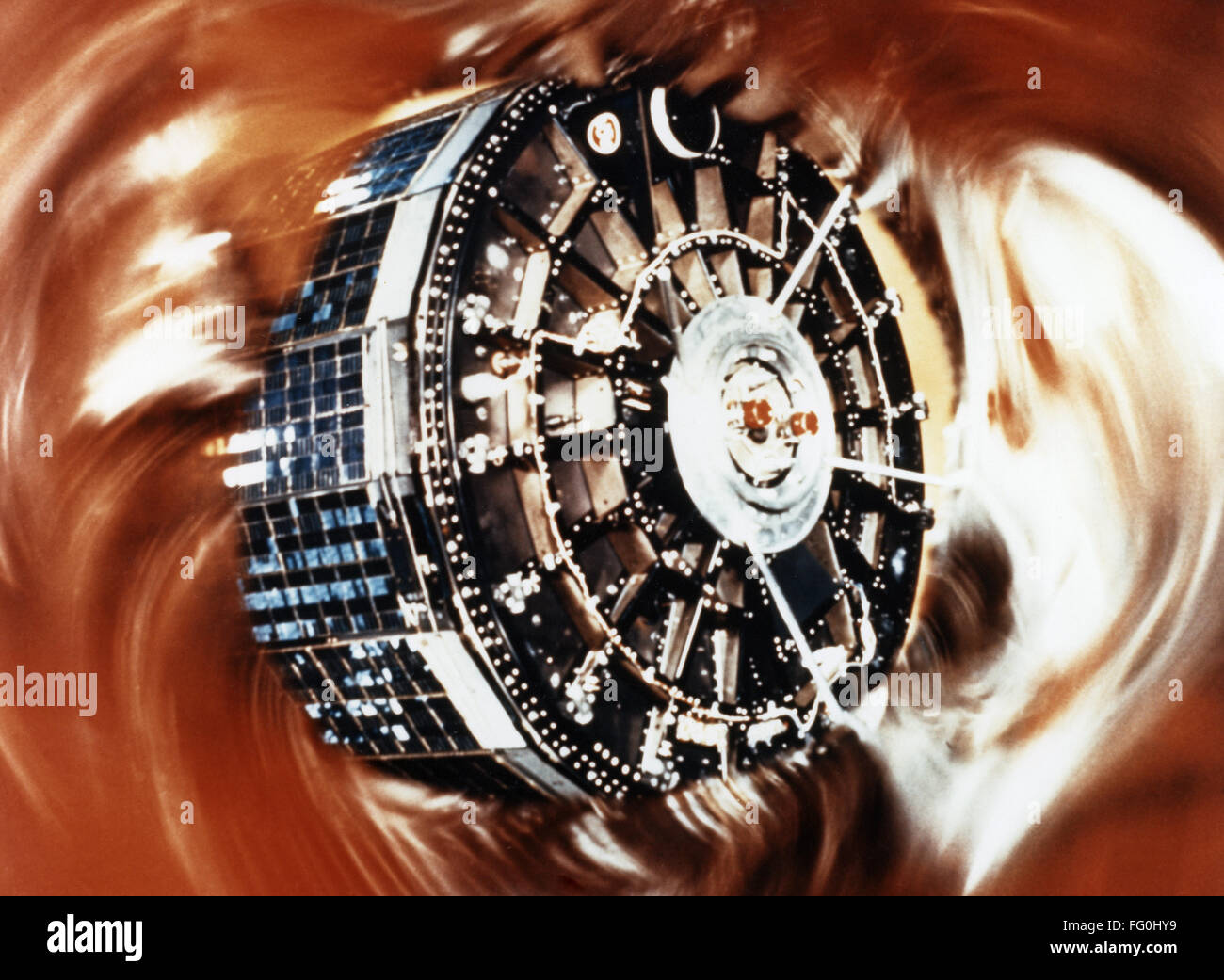 SPACE: TIROS SATELLITE, 1964. /nThe Television Infrared Observation ...