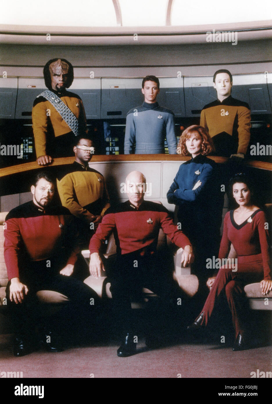 STAR TREK: CAST, c1987. /nCast of the TV show, 'Star Trek: The Next ...