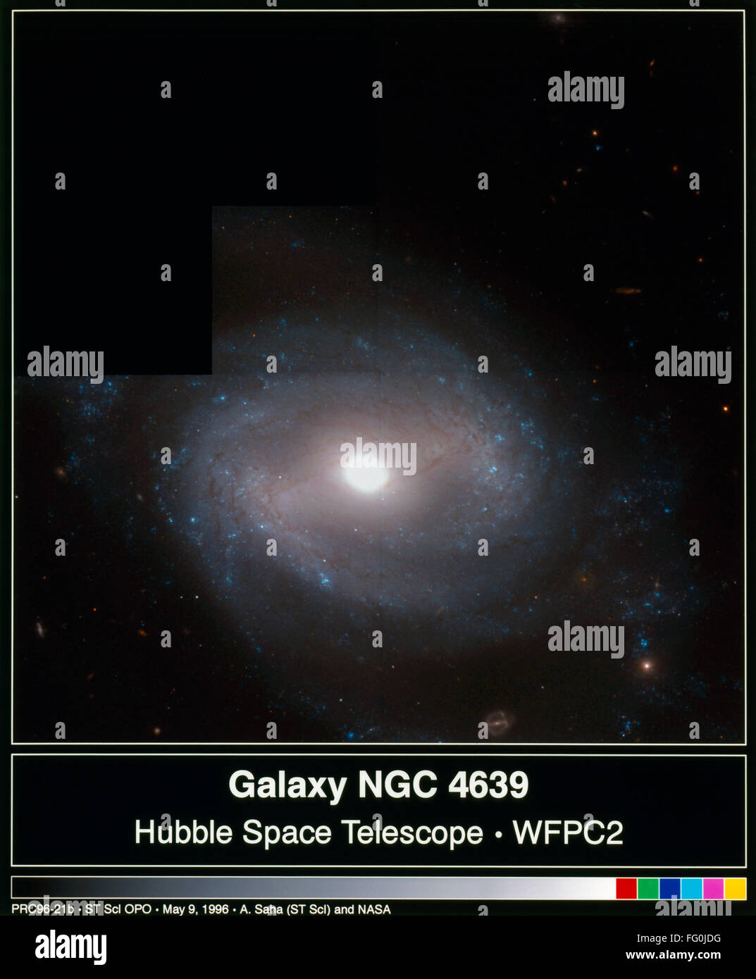 SPACE: GALAXY, 1996. /nThe NGC 4639 spiral galaxy in the Virgo cluster ...