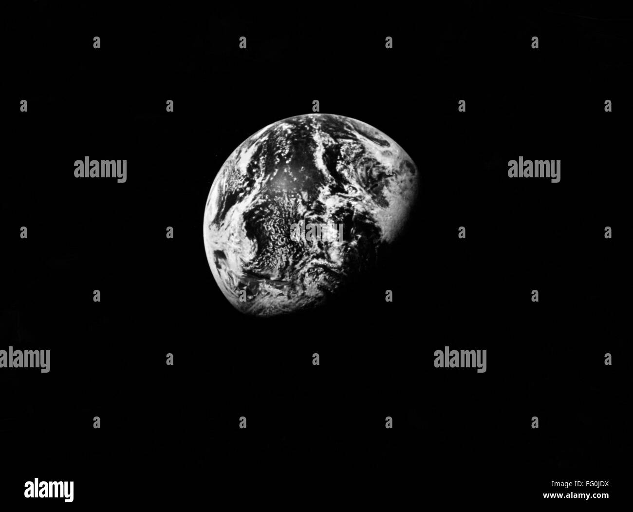 EARTH FROM SPACE, 1968. /nView of Earth from space. Photographed by the ...