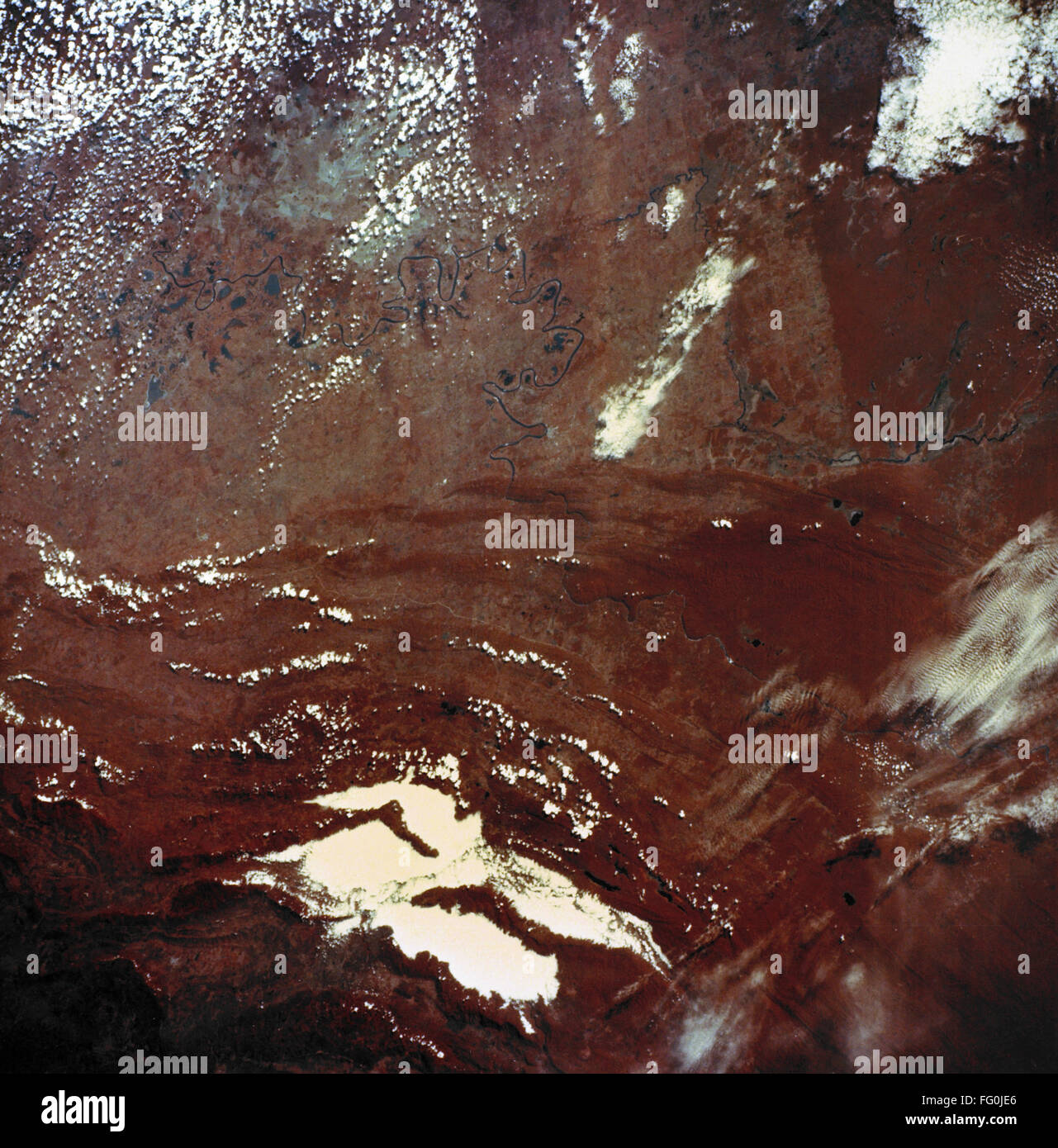 EARTH FROM SPACE, 1990. /nAn infrared view of Mexico and Guatemala ...
