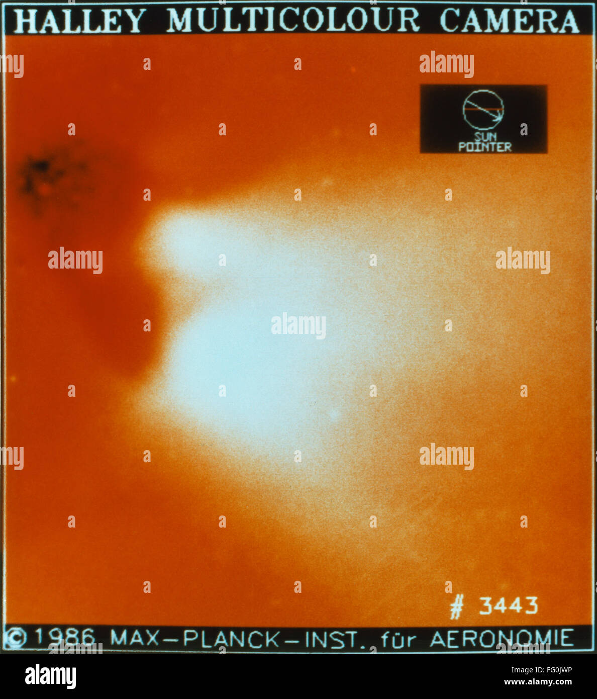 HALLEY'S COMET, 1989. /nPhotograph of Halley's Comet, photographed by ...