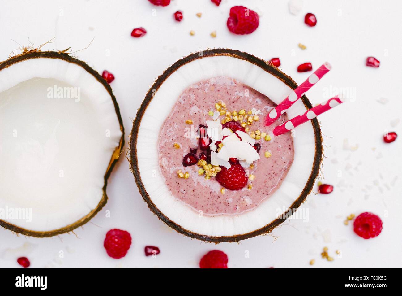 Raspberry with coconut hi-res stock photography and images - Alamy