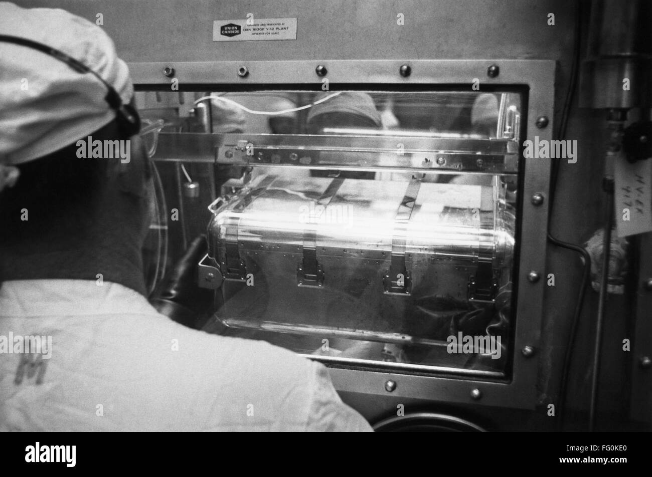 APOLLO 11: ROCK BOX, 1969. /nA box containing lunar samples collected ...