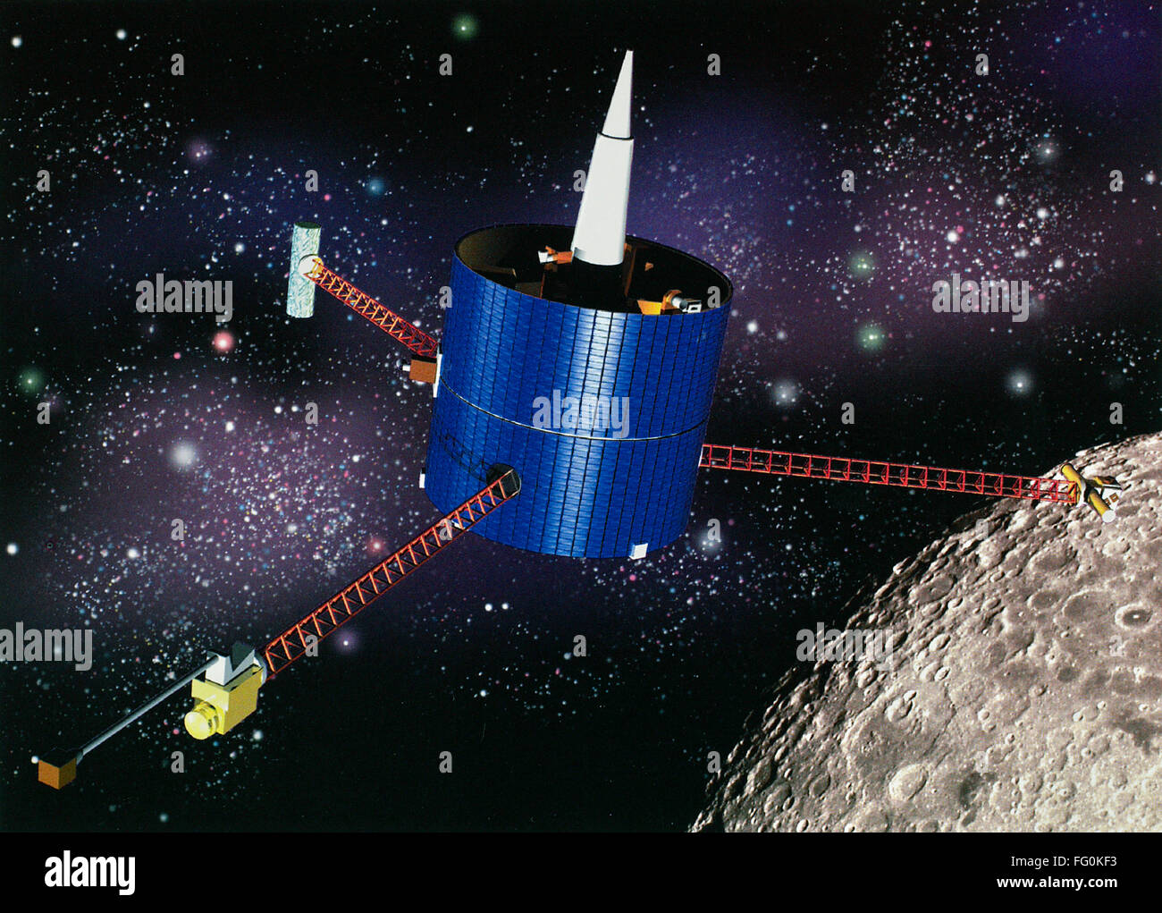 SPACE: LUNAR PROSPECTOR. /nAn artist's conception of the Lunar ...
