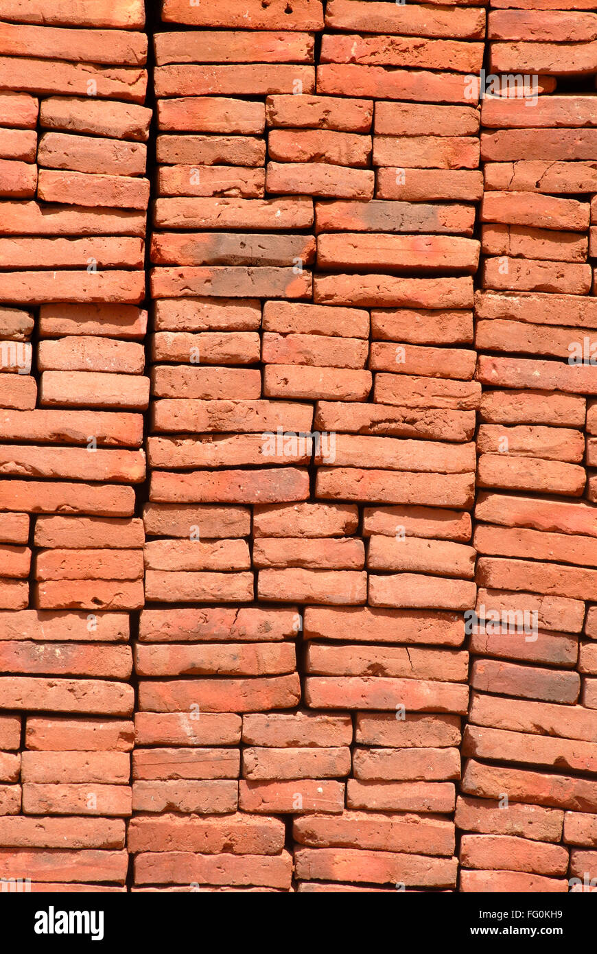Red traditional bricks used for restoration work Stock Photo - Alamy