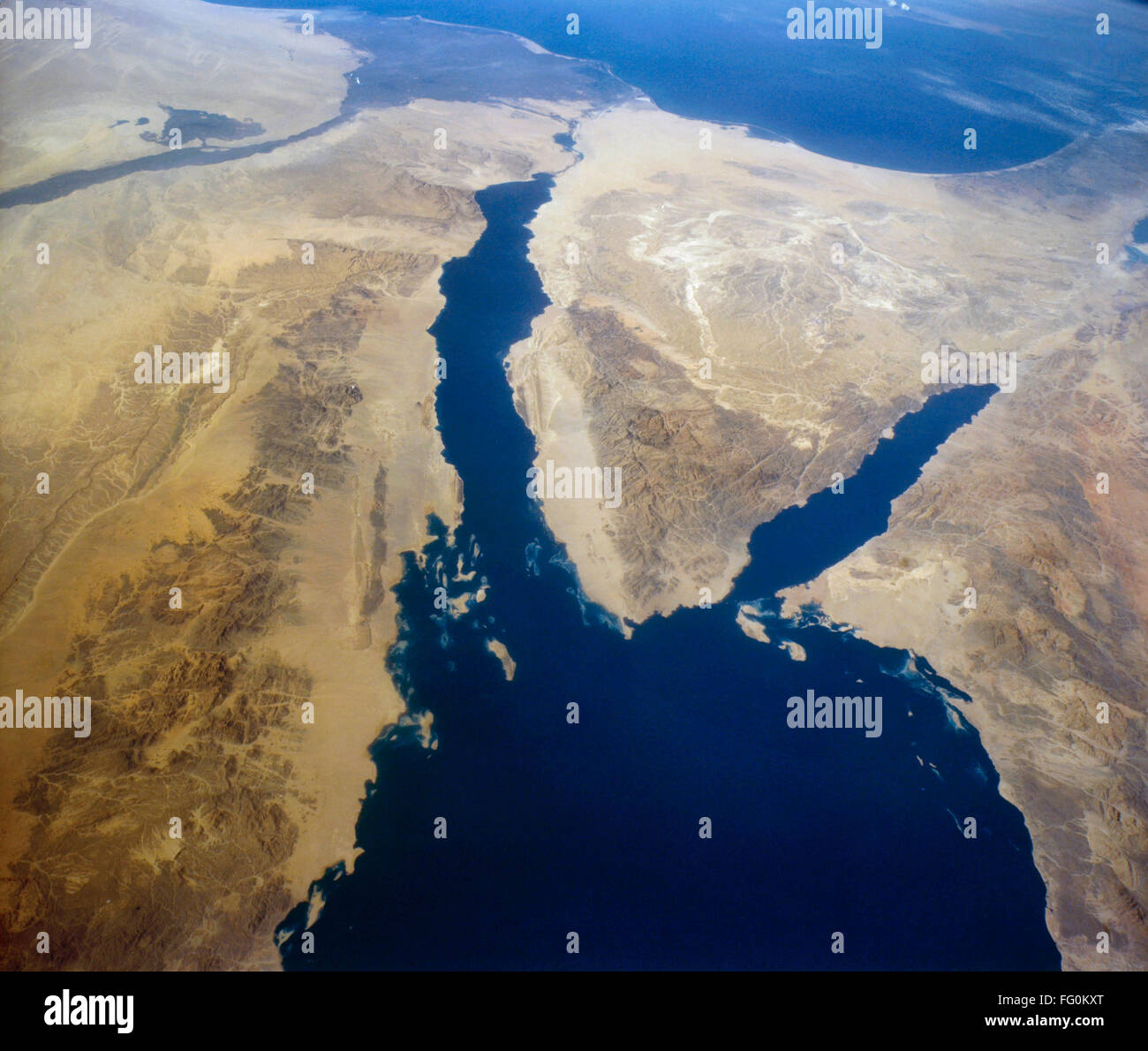 EARTH FROM SPACE, 1984. /nA view of the Red Sea, Saudi Arabia, Egypt ...