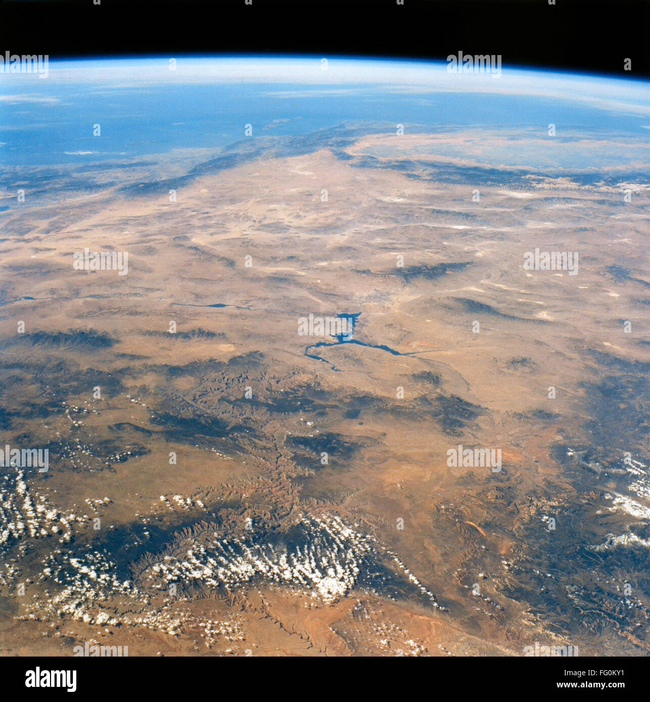 EARTH FROM SPACE, 1993. /nThe Grand Canyon and Colorado River, as seen ...