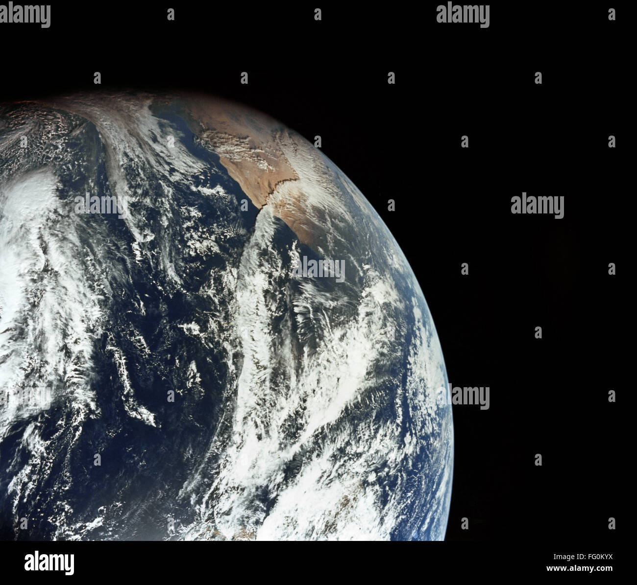 APOLLO 8: EARTH, 1968. /nA view of Earth, as seen from the Apollo 8 ...