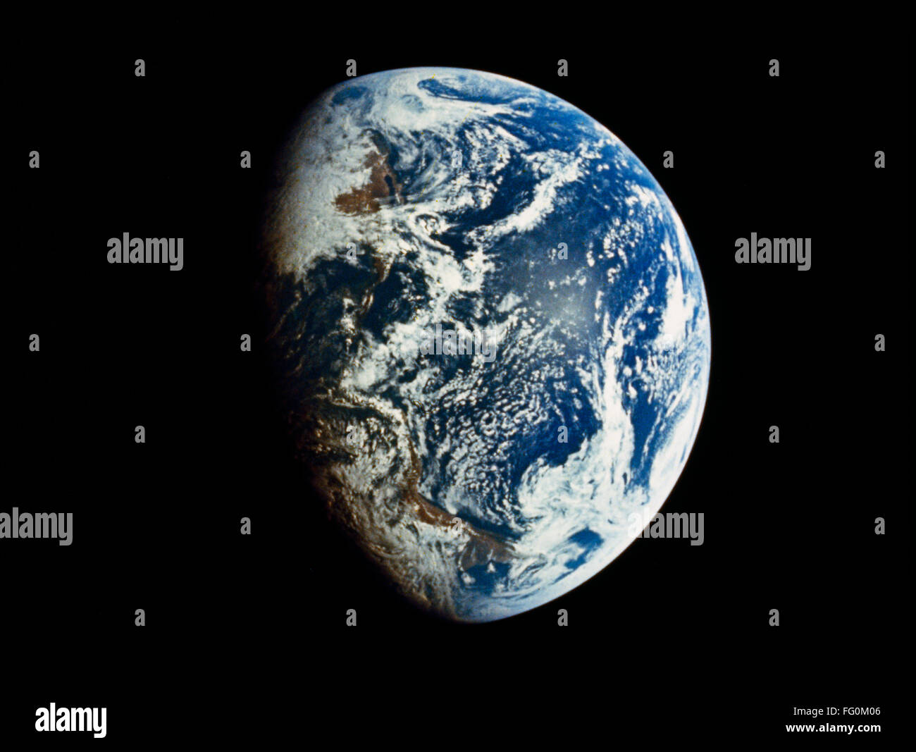 APOLLO 8: EARTH, 1968. /nA view of Earth, as seen from the Apollo 8 ...