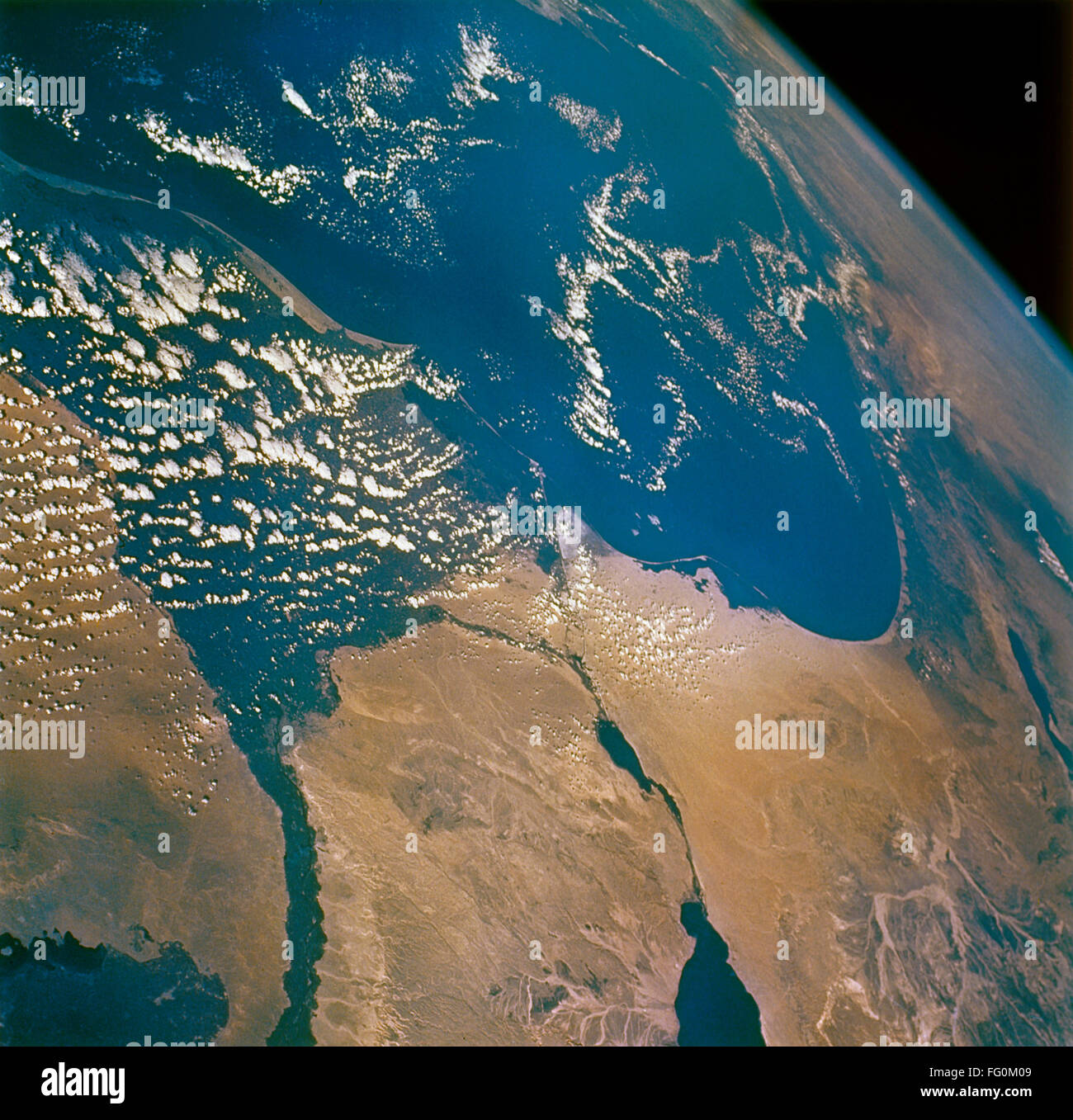 EARTH FROM SPACE, 1965. /nThe Mediterranean Sea and surrounding area ...