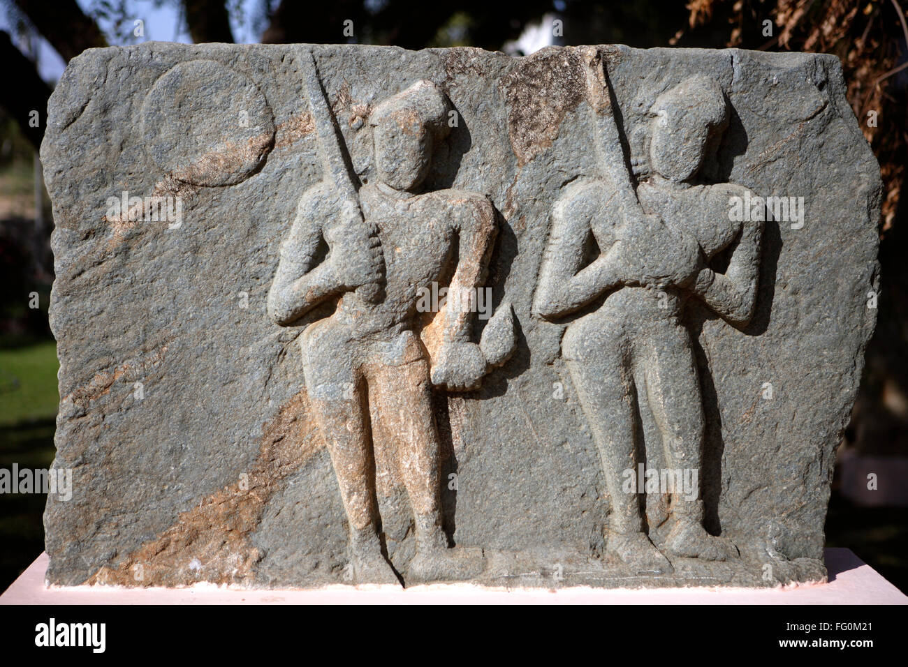 Statues on stone , Hampi , Vijayanagar , UNESCO World Heritage , Deccan ...