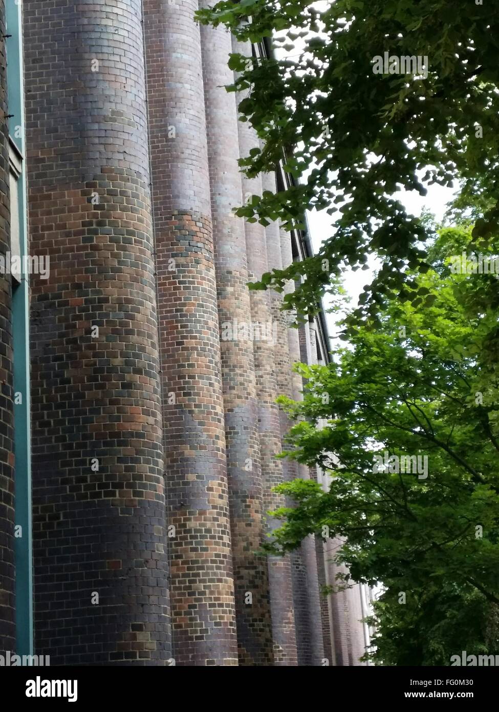 Close-Up Of Pillars In Row Stock Photo - Alamy