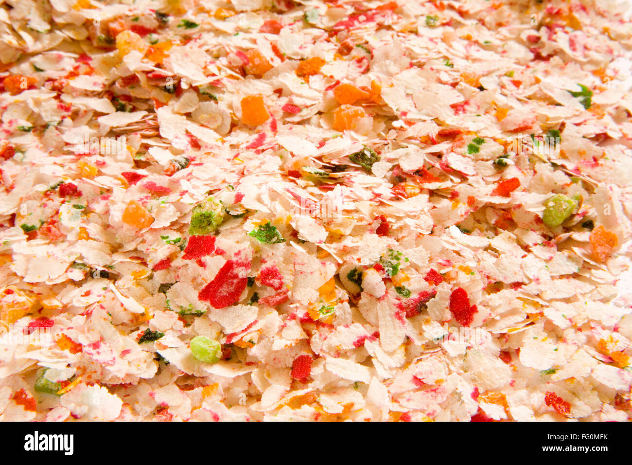 Grain flaked Rice Poha Pawa Stock Photo - Alamy