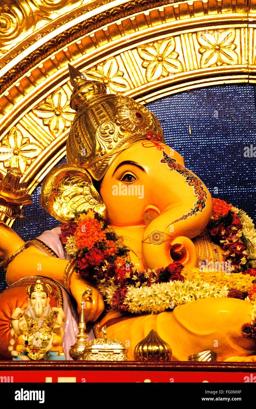Idol of lord ganesh elephant headed god magnificent decoration for ...