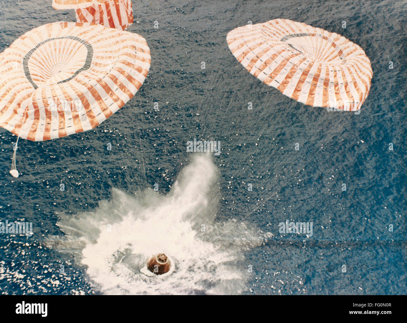 APOLLO 15: SPLASHDOWN, 1971. /nThe splashdown of the Apollo 15 Command ...