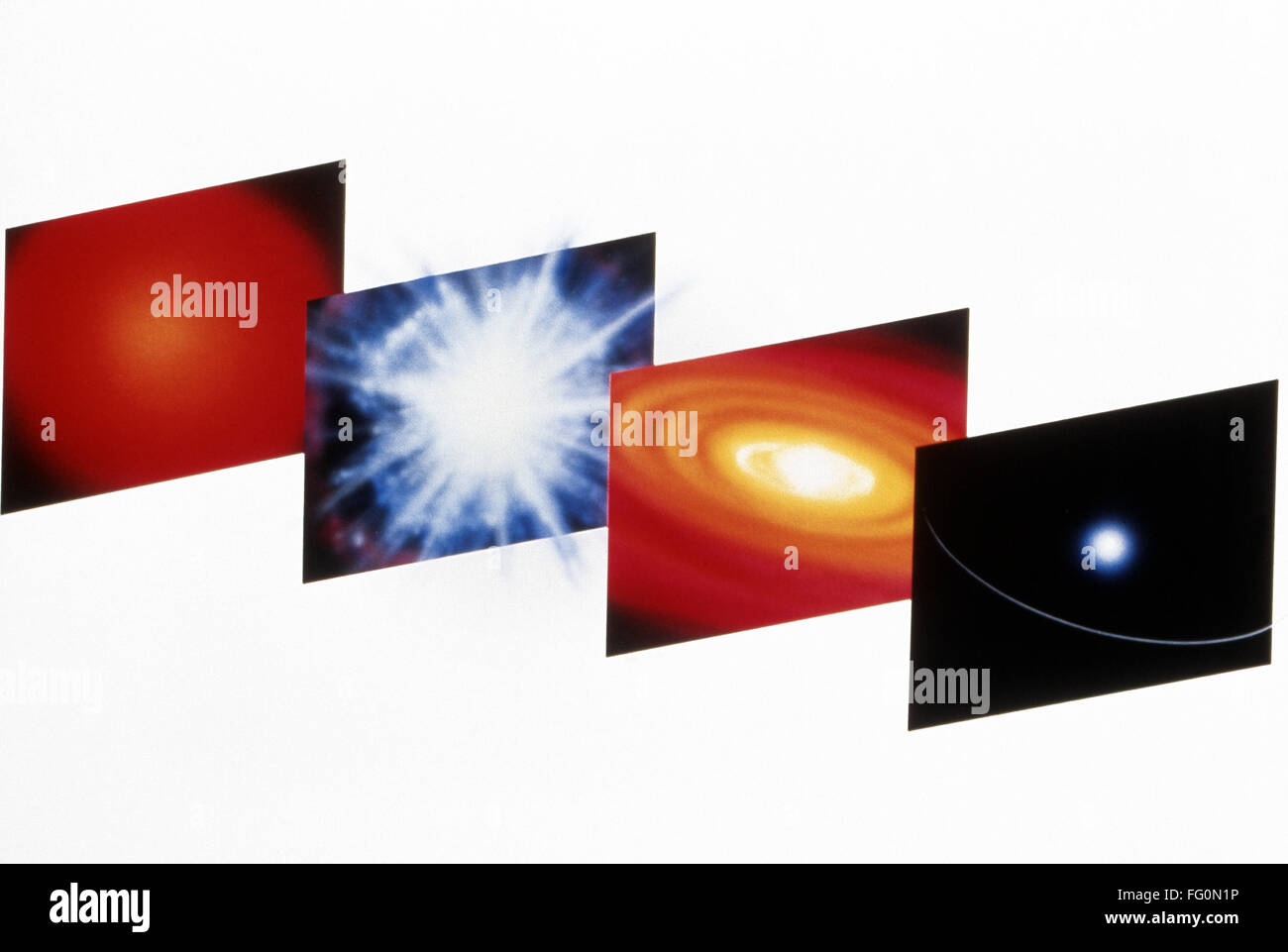 SPACE: PLANET FORMATION. /nIllustrations showing the formation of a ...