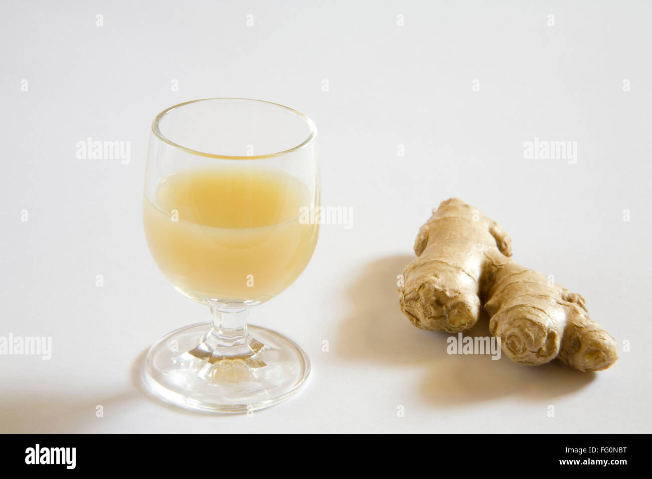 Spices , ginger Juice , adrak ka rus (zingiber officiale) , India Stock ...